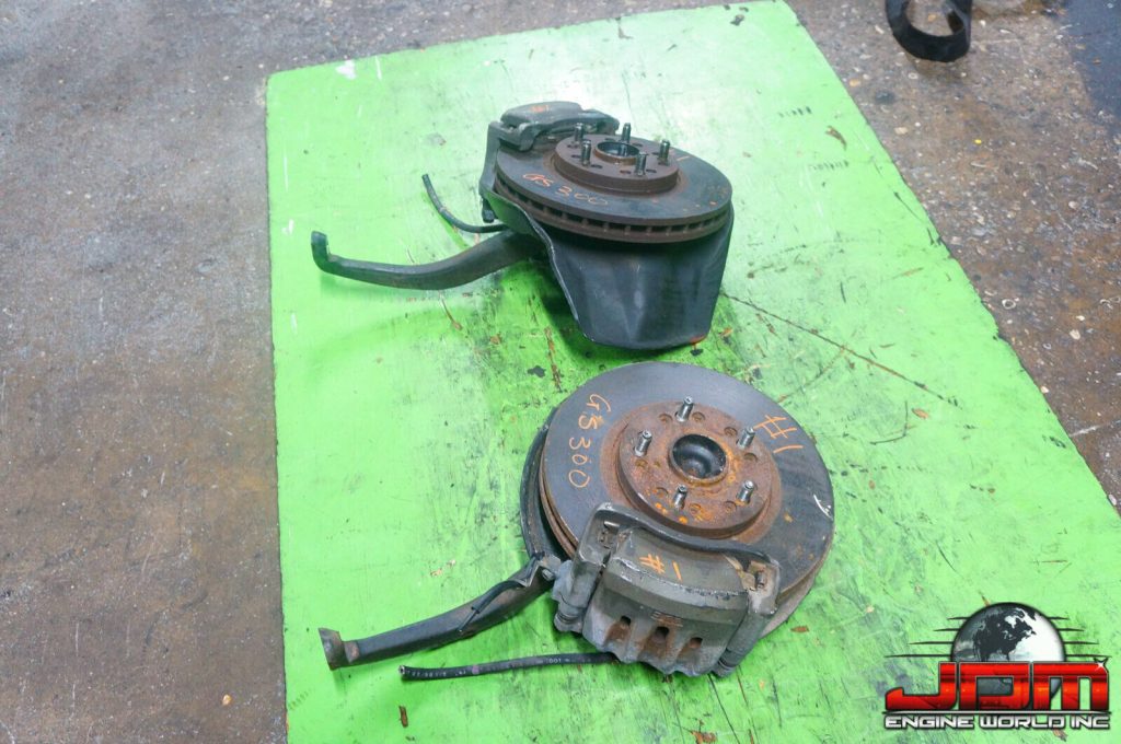 JDM 1998-2005 ARISTO LEXUS GS300 OEM FRONT BRAKES CALIPER SPINDLE HUB ...